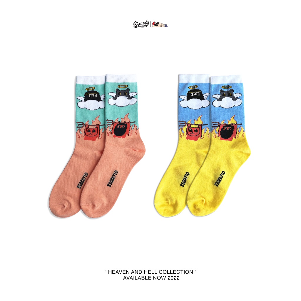 Beardy10 Heaven and Hell Socks - beardy10 - ThaiPick
