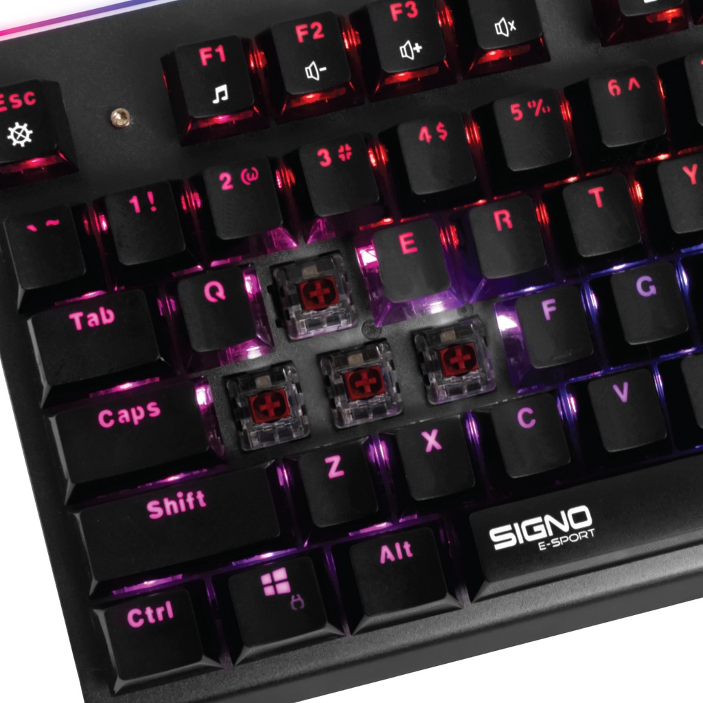 SIGNO E-Sport RGB Mechanical Gaming Keyboard TROOPER รุ่น KB-771 (Red ...