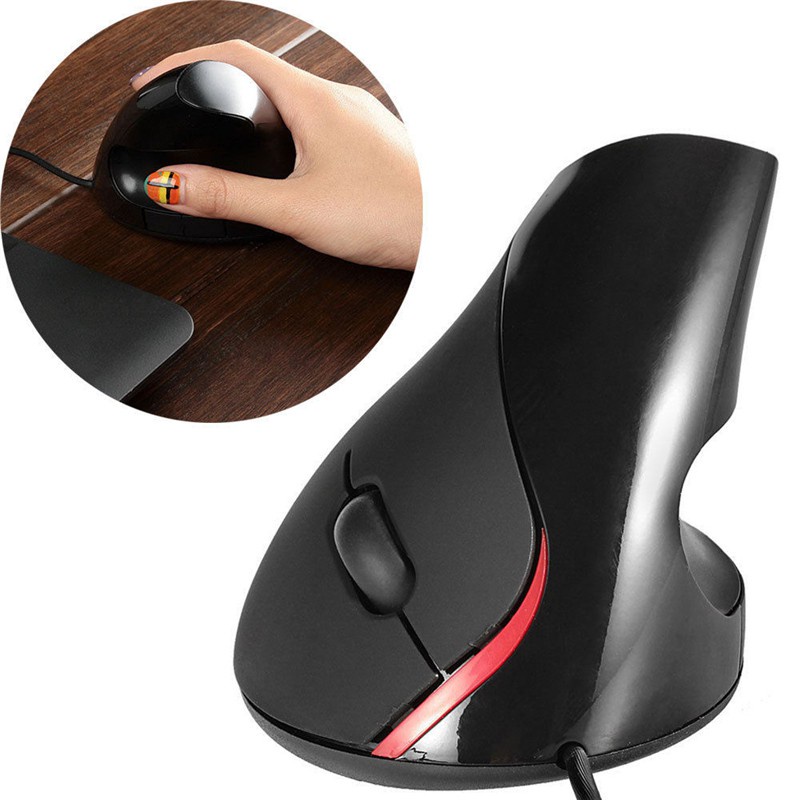 diy♦♗☼5D Wired Vertical Optical Mouse Ergonomic Wrist Healing USB Mouse ...