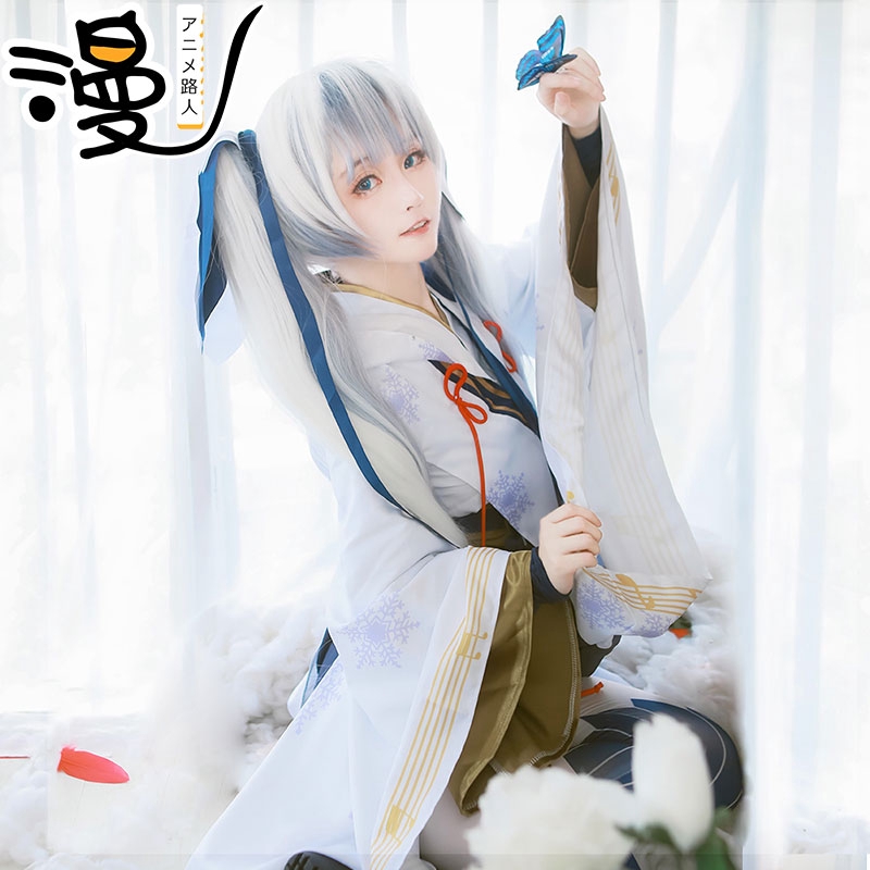 พรีออเดอร์ ????Miku Hatsune Miku Cos Clothing Snow Hatsune Kimono ...