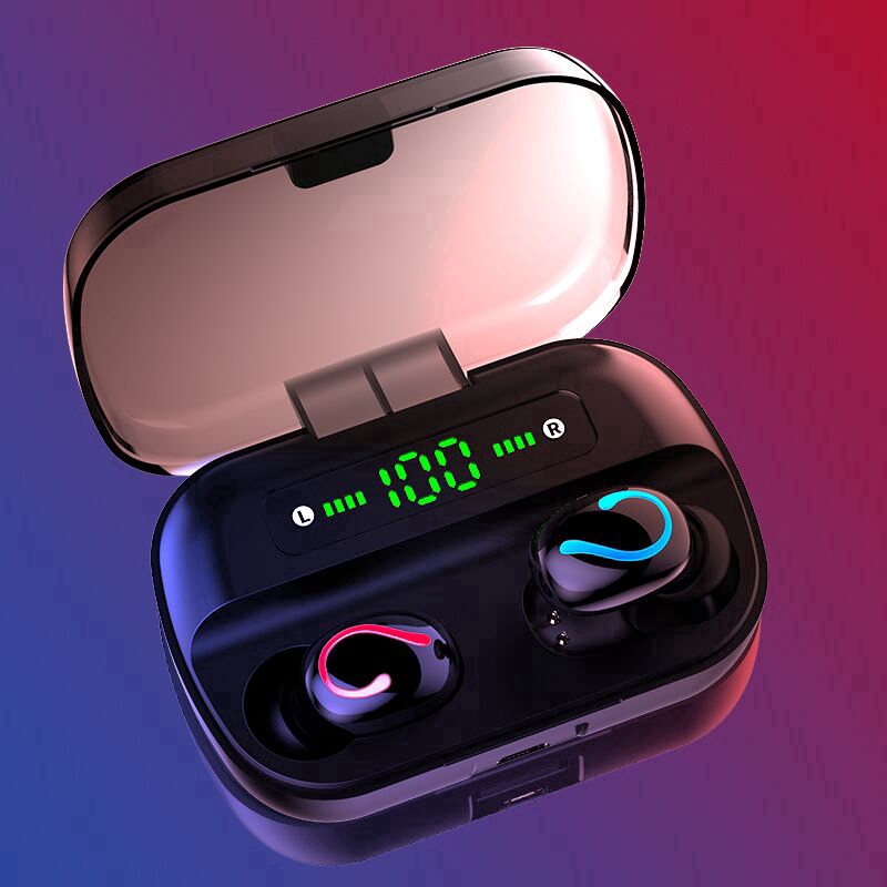 Q61 Tws หูฟังไร้สายบลูทูธ 5 0 Earbuds Led Ipx 7 3500 Mah พร้อมเคส