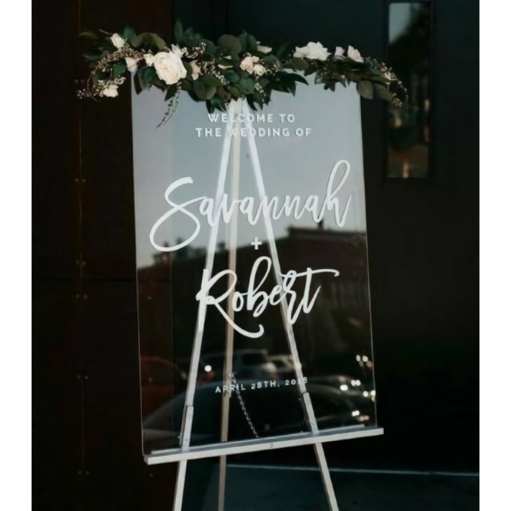 Acrylic Welcome Sign Acrylic 40x60 3mm Wedding Acrylic Only Acrilic ...
