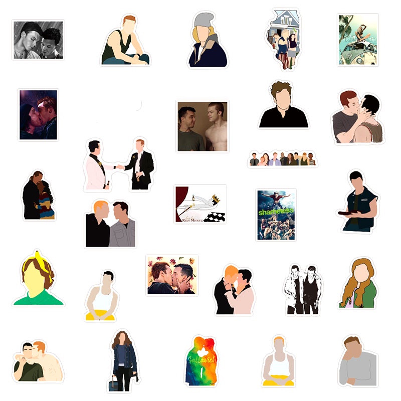 103050csack Classic TV Show Shameless Stickers For Notebook Motorcycle ...