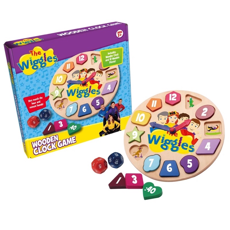 The Wiggles Wooden Clock | Shopee Thailand