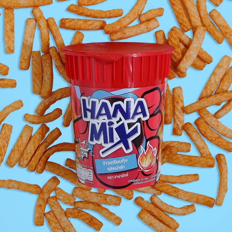 Cup Snax HANAMIX ข้าวเกรียบกุ้ง รสหม่าล่า (ตรา ฮานามิกซ์) - snack2go ...