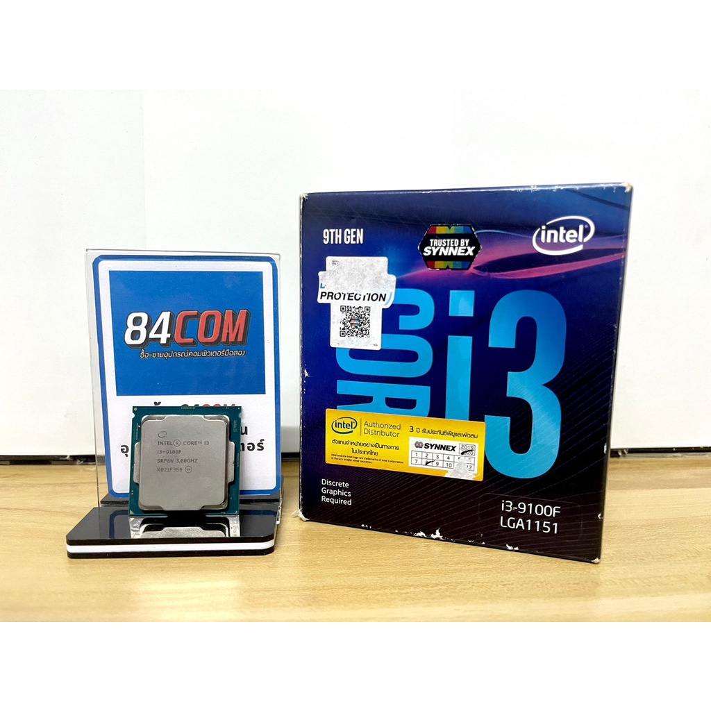 CPU INTEL I3-9100 I3-9100F 4C4T (1151V2) มีประกันพร้อมส่ง - 84com - ThaiPick