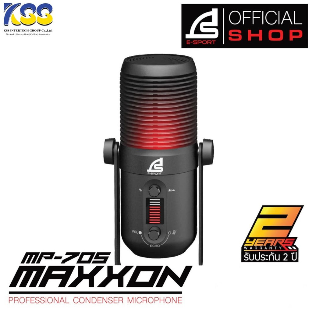 MICROPHONE SIGNO MP-705 รุ่น MAXXON PROFESSIONAL CONDENSER USB | Shopee ...