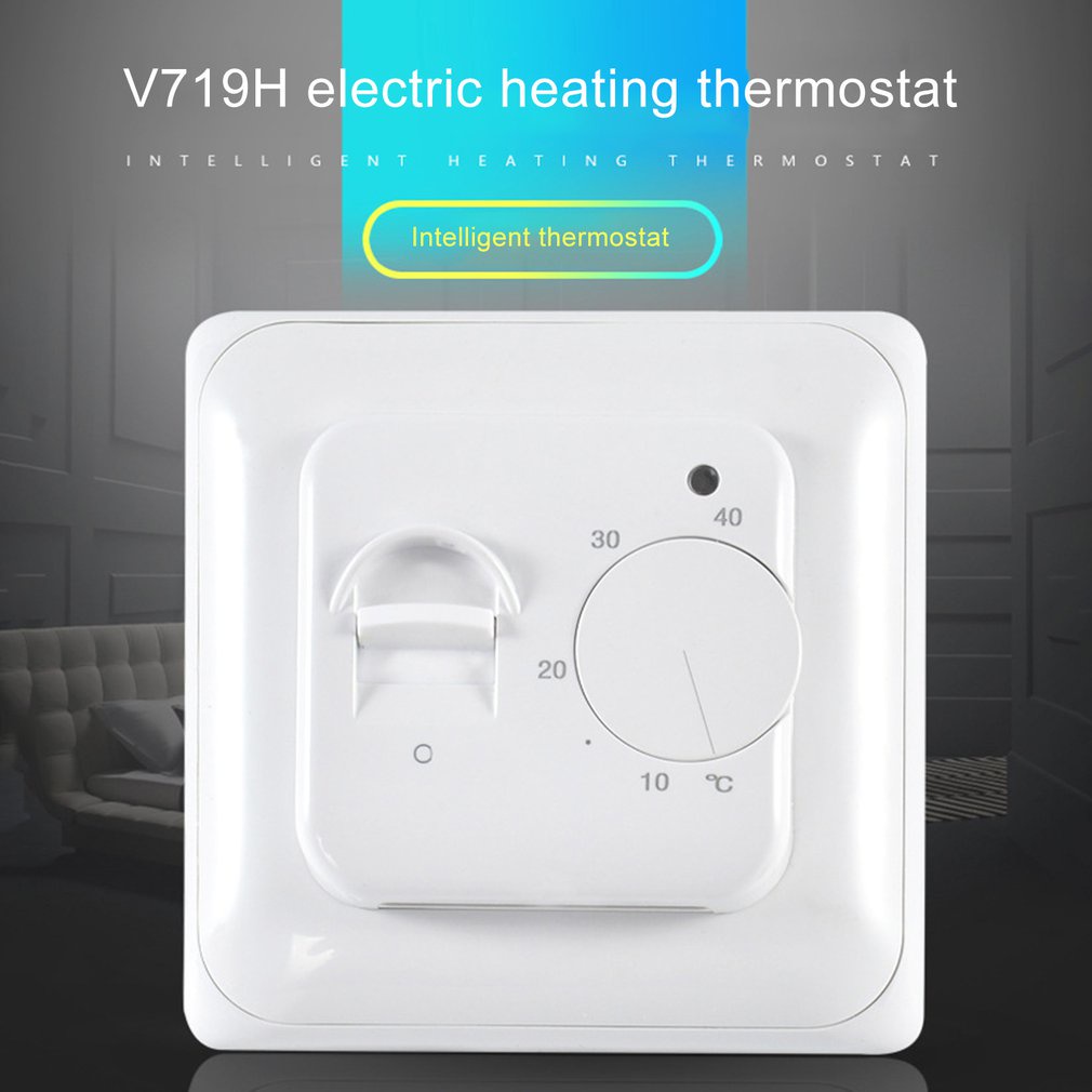 อุณหภูมิควบคุมV719H Indoor Warming Temperature Controller 220V 16A Manual Operation Floor Room ...
