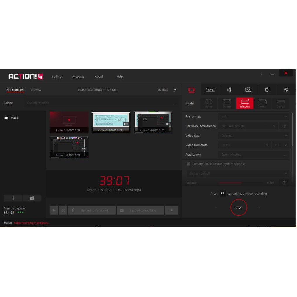 Mirillis Actionโปรแกรมอัดวีดีโอหน้าจอ | Shopee Thailand