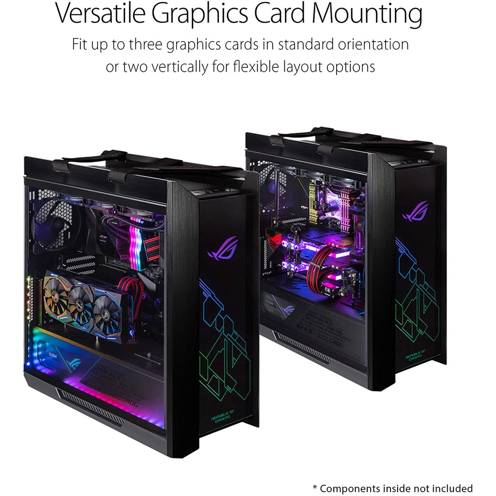 Asus ROG Strix Helios GX601 Black GX601 White RGB Mid-Tower Computer ...