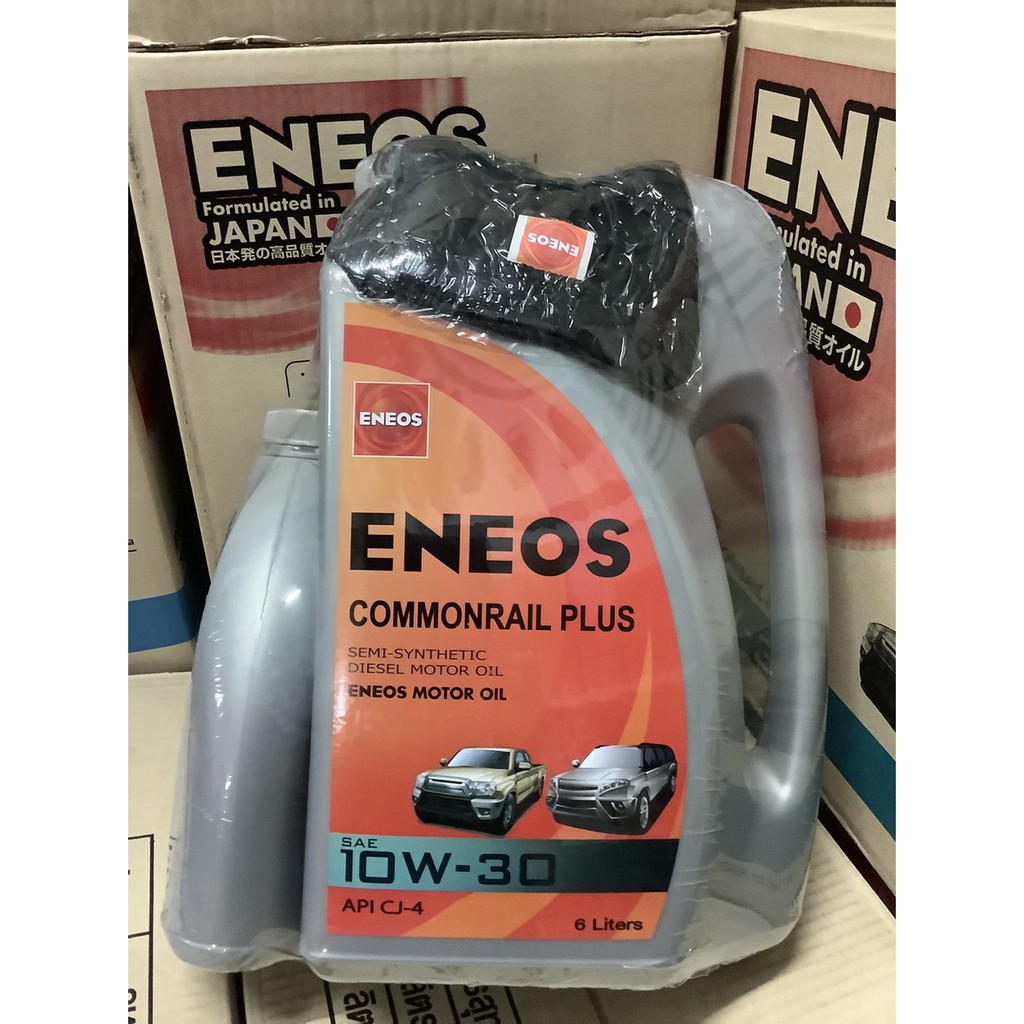 น้ำมันเครื่อง ENEOS COMMONRAIL PLUS 10W-30 - เอเนออส คอมมอนเรล พลัส 10W-30 6+1L แถมฟรี!! เสื้อ ...