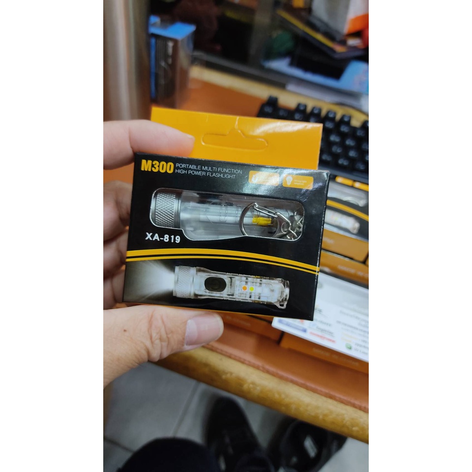 ไฟฉายพวงกุญแจ รุ่นใหม่ m300 350lm ชาร์จแบบ Type -c - pppshop9 - ThaiPick