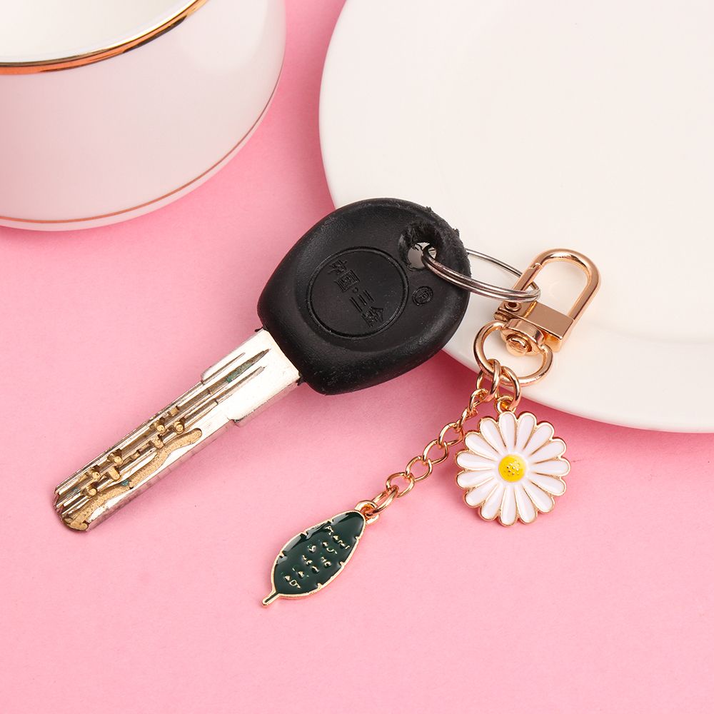 PEONY Bells Daisy Lace Keychain Pendant WomanGirlKids Car Key Holder ...