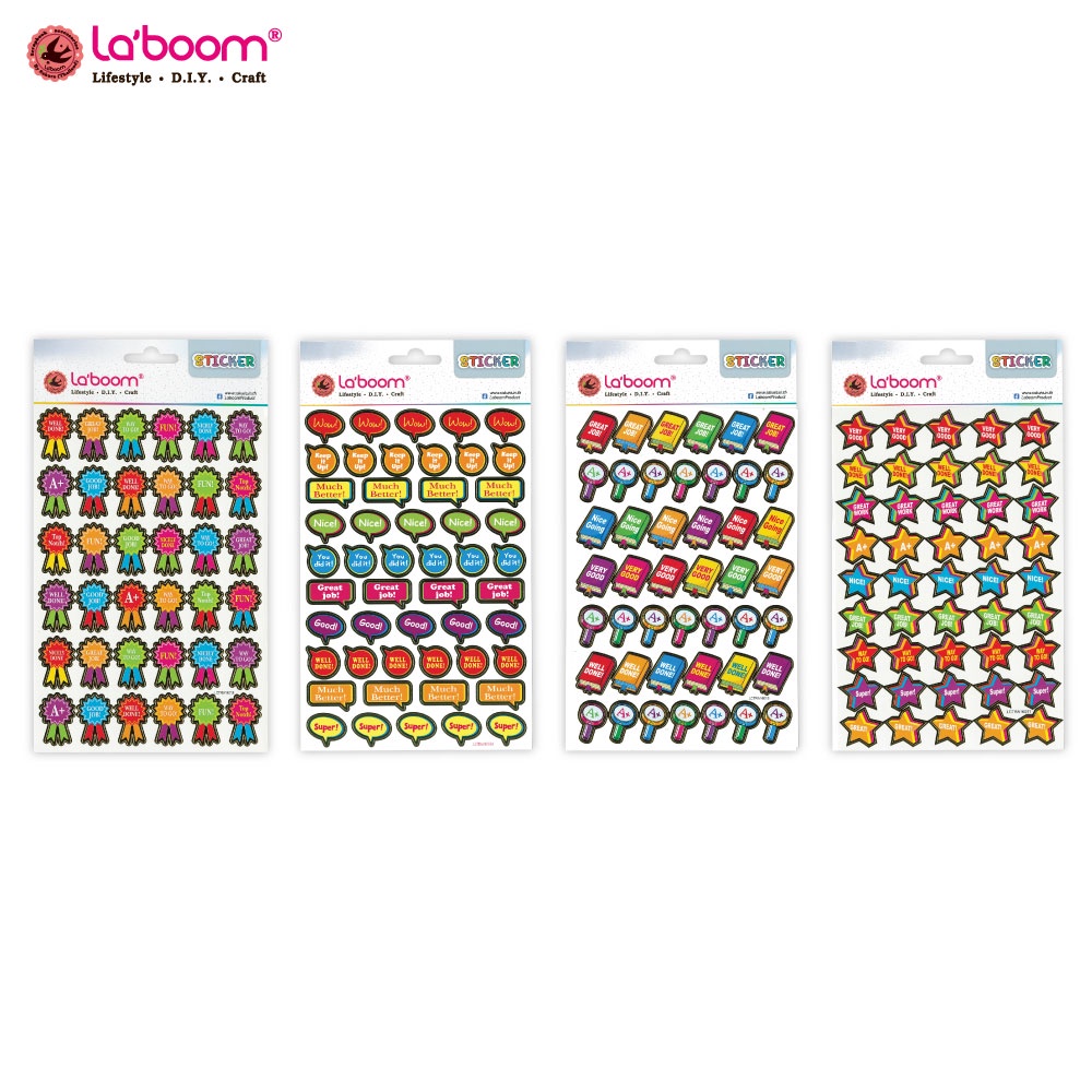 Laboom (ลาบูม) สติ๊กเกอร์ ฟีลกู้ด รหัส LST54 - sakuraproductsth - ThaiPick