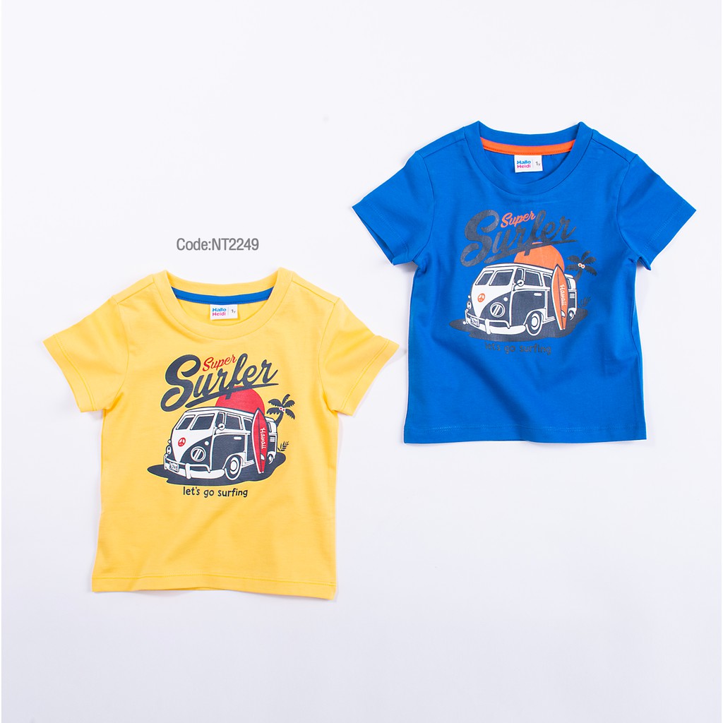 เสื้อยืดแขนสั้นเด็ก Hallo Heidi ฮัลโหล ไฮดี้ พิมพ์ลาย ผ้านิ่ม คอตตอน ...