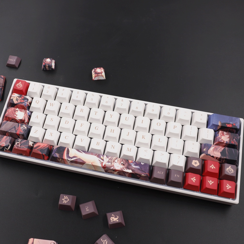 Genshin Impact Hutao Keqing General Thunder Keycap Cherry profile Theme ...