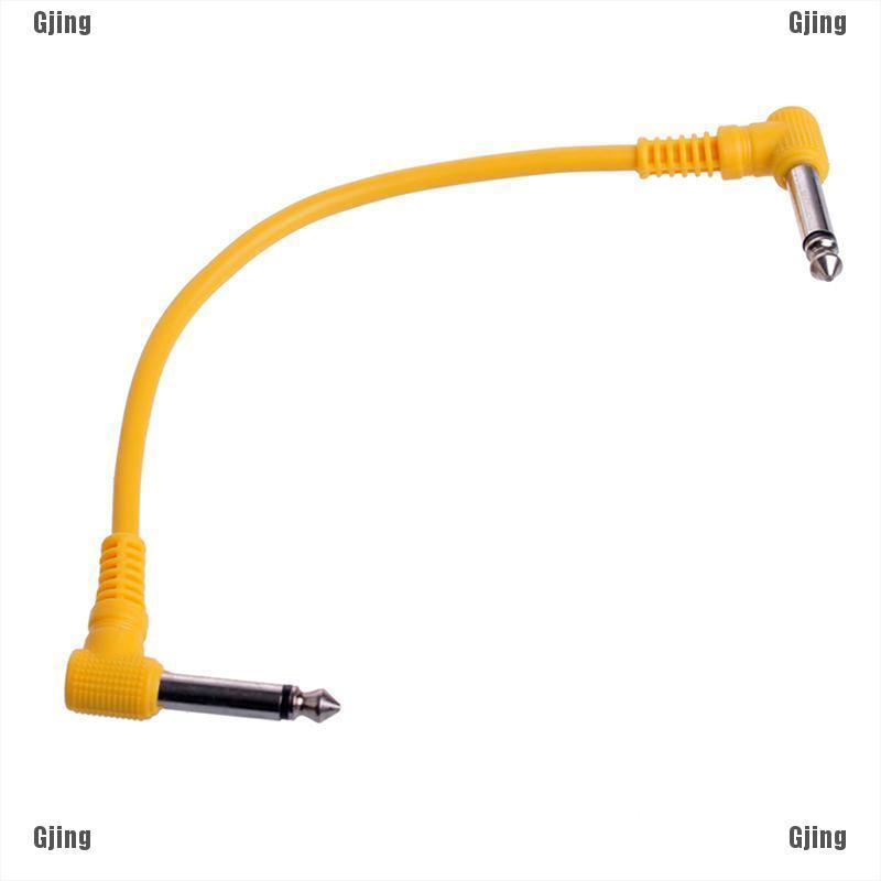 6PcsSet Colorful Angled Plug Audio Leads Patch Cables For Guitar Pedal ...