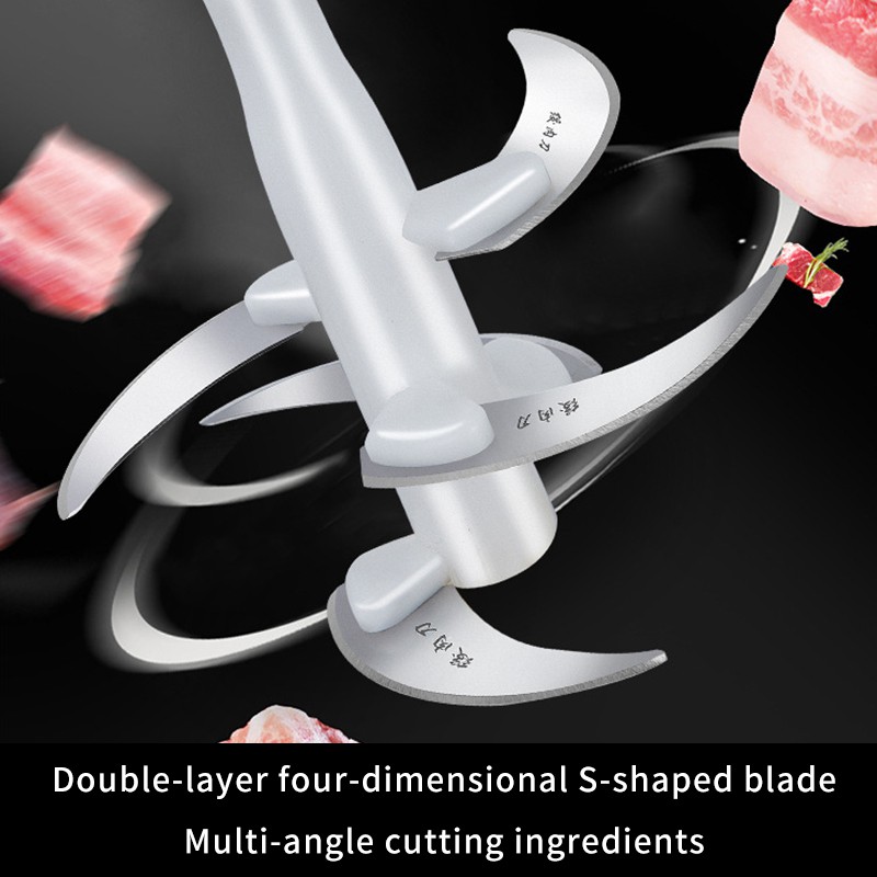 220V/2L Stainless Steel Food Processor Electric Meat Grinder Electric ...