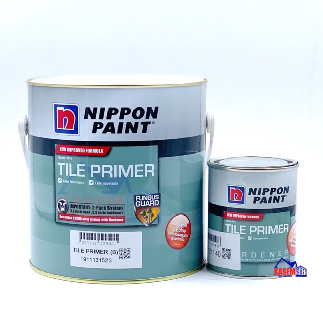 Nippon Paint สีรองพื้นอีพอกซี่ รองพื้นทากระเบื้อง นิปปอน เพนต์ ไทล์ ไพร ...