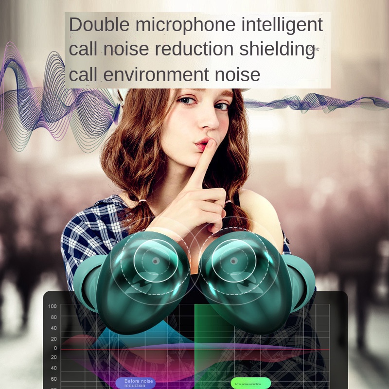 Laudtec Tws Q88 ชุดหูฟังบลูทูธไร้สาย ขนาดเล็ก สําหรับเล่นกีฬา - szlaudtec.th - ThaiPick