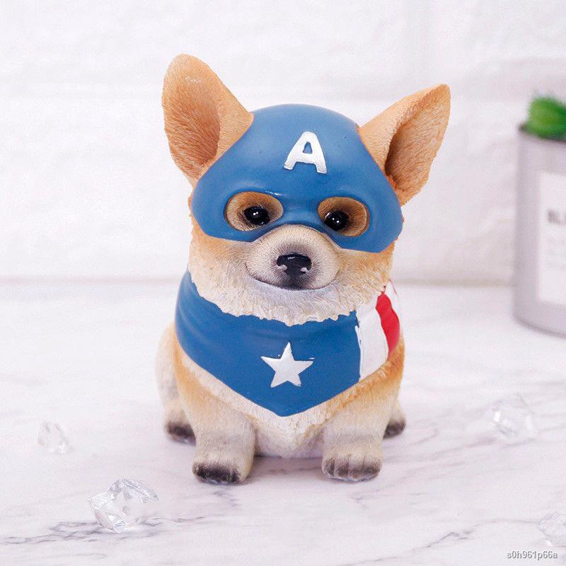 ⊕⊙┅Base Team Piggy Bank Avengers สุนัขสัตว์เลี้ยงน่ารัก Marvel สัตว์ ...