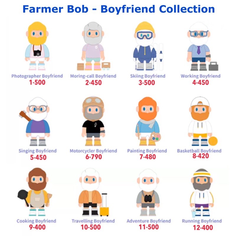 ️พร้อมส่ง...แบบตัวแยก ️F.UN - Farmer Bob Boyfriend Collection - mdc ...