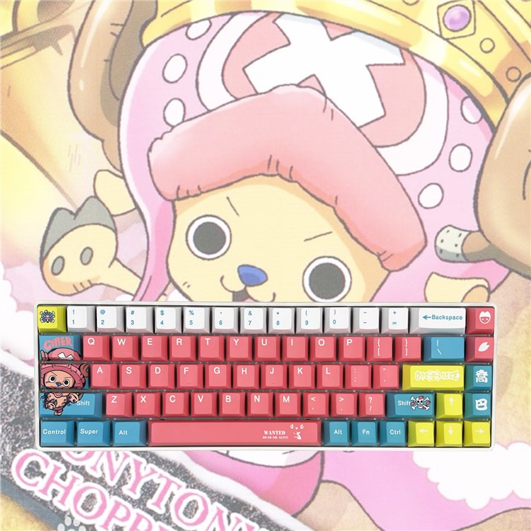 แป้นพิมพ์คอมพิวเตอร์ One Piece Theme Keycap Cherry Profile Pbt Material ...
