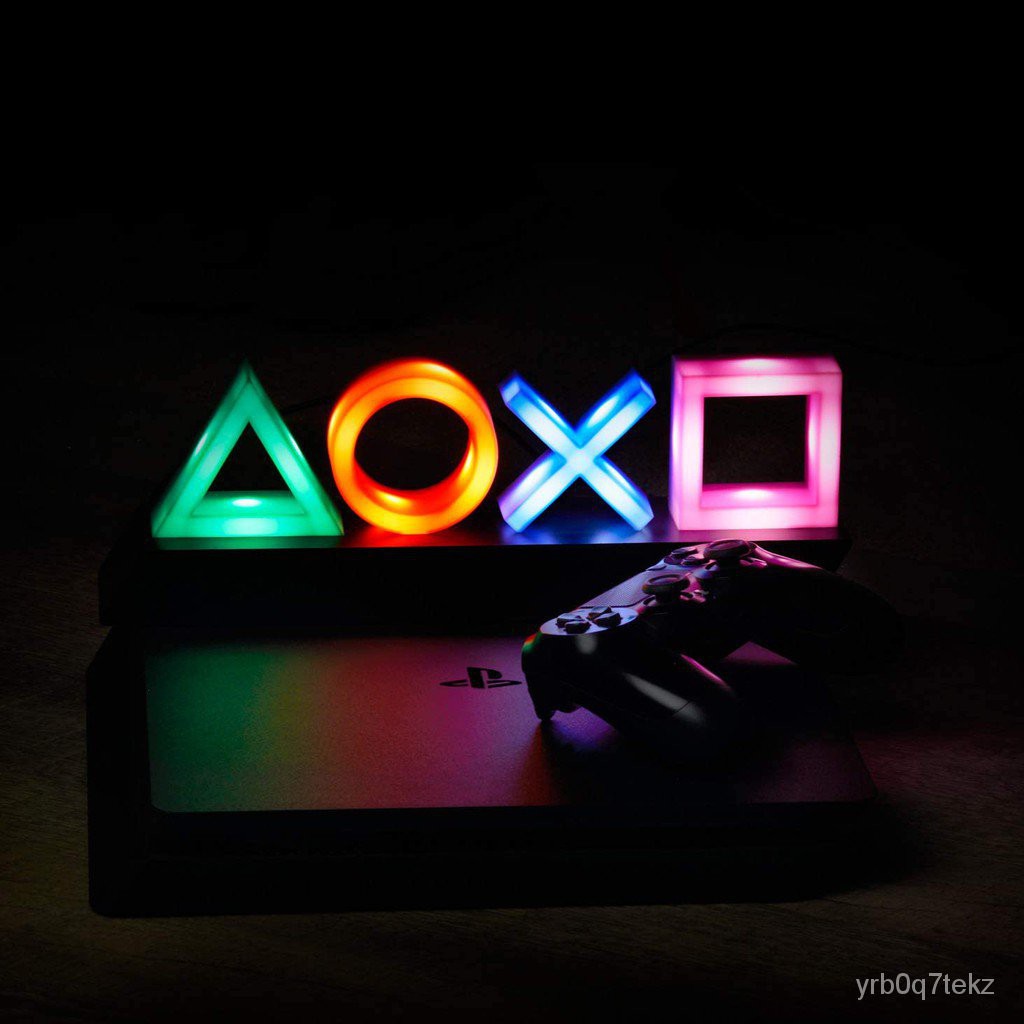 Paladone Playstation Icons Light Playstation Logo Shape LED Light PS ...