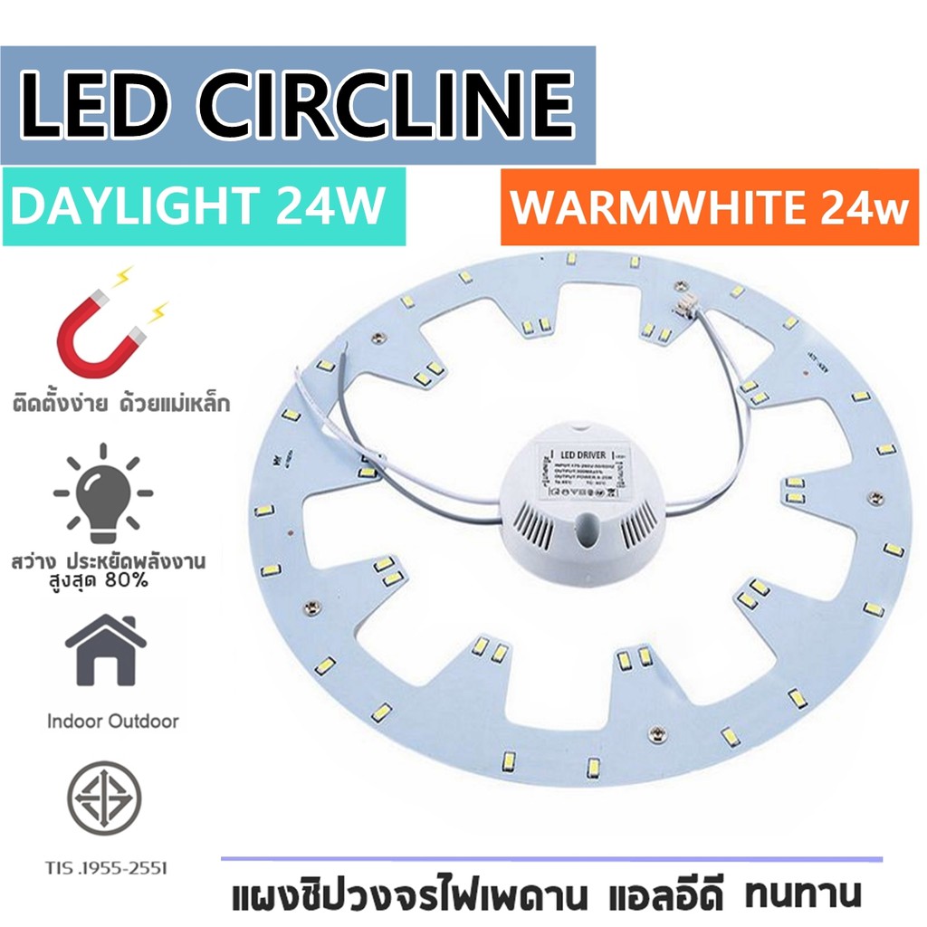 แผงไฟแม่เหล็ก LED CIRCLE MODULE แผงวงจรแอลอีดีกลม แผ่นชิปไฟเพดานLED โคม ...