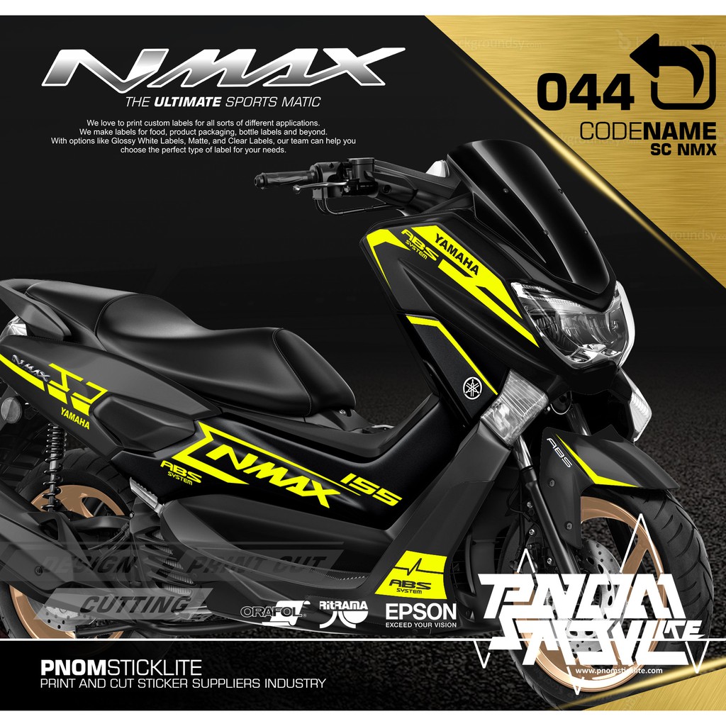 สติกเกอร์สําหรับตกแต่ง Striping Nmax Sc Nmx P044 - pnom_sticklite.th ...