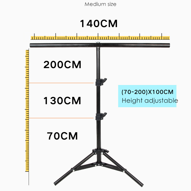 Portable T Background Stand Support System Large Metal for Photography ...