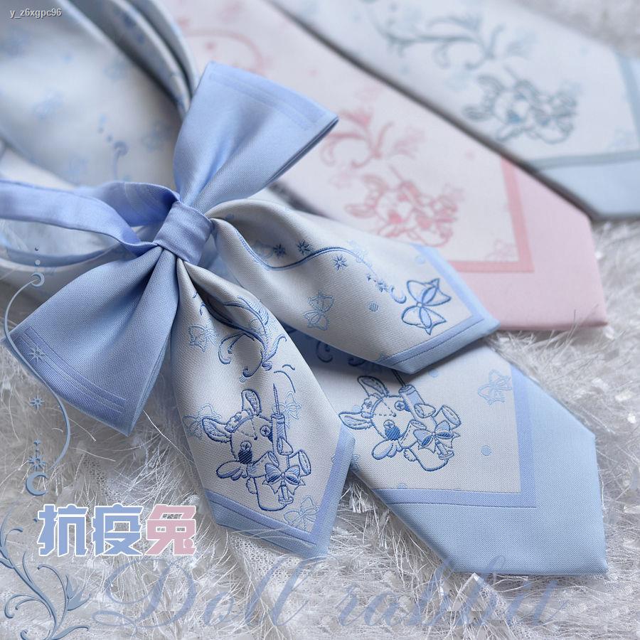 หมวก [Lin Yuejun] Anti-epidemic rabbit original JK tie กระโปรงหญิงเสื้อ ...
