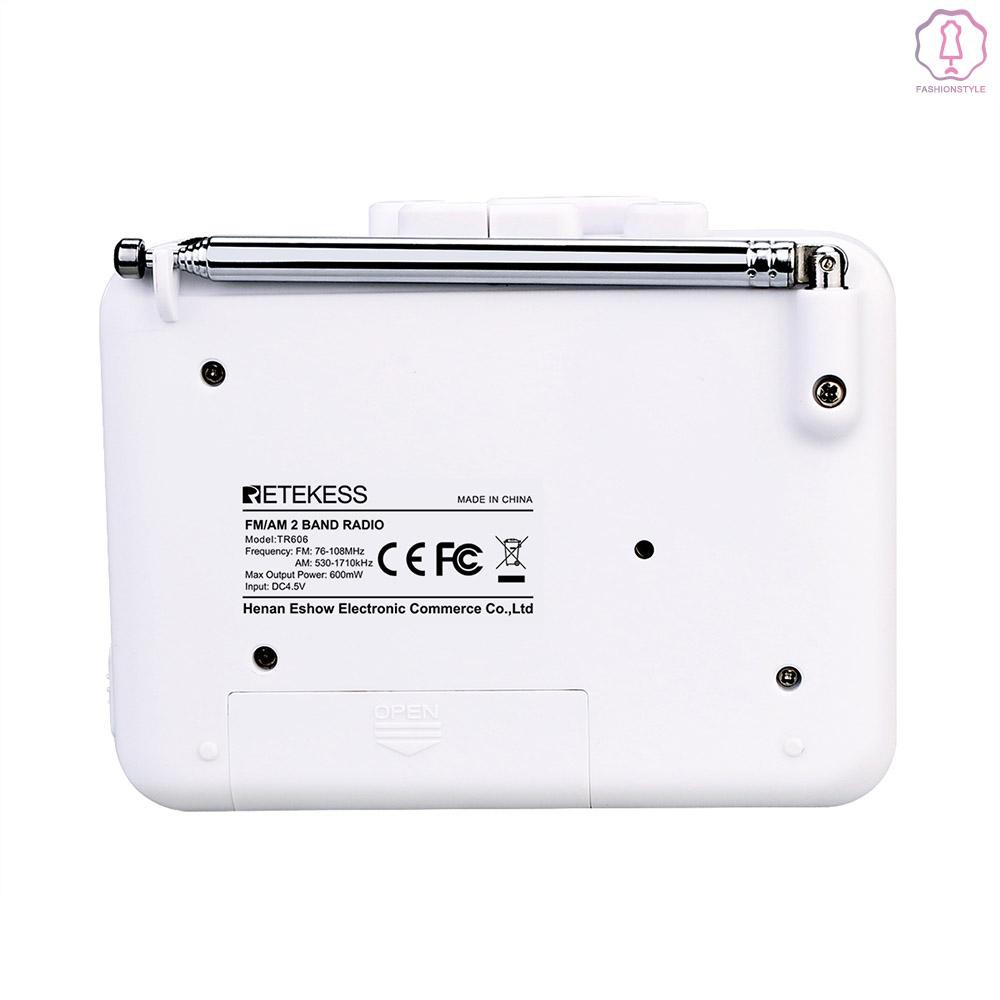 Retekess TR606 Mini Portable AM/FM Radio Telescopic Antenna Radio With ...