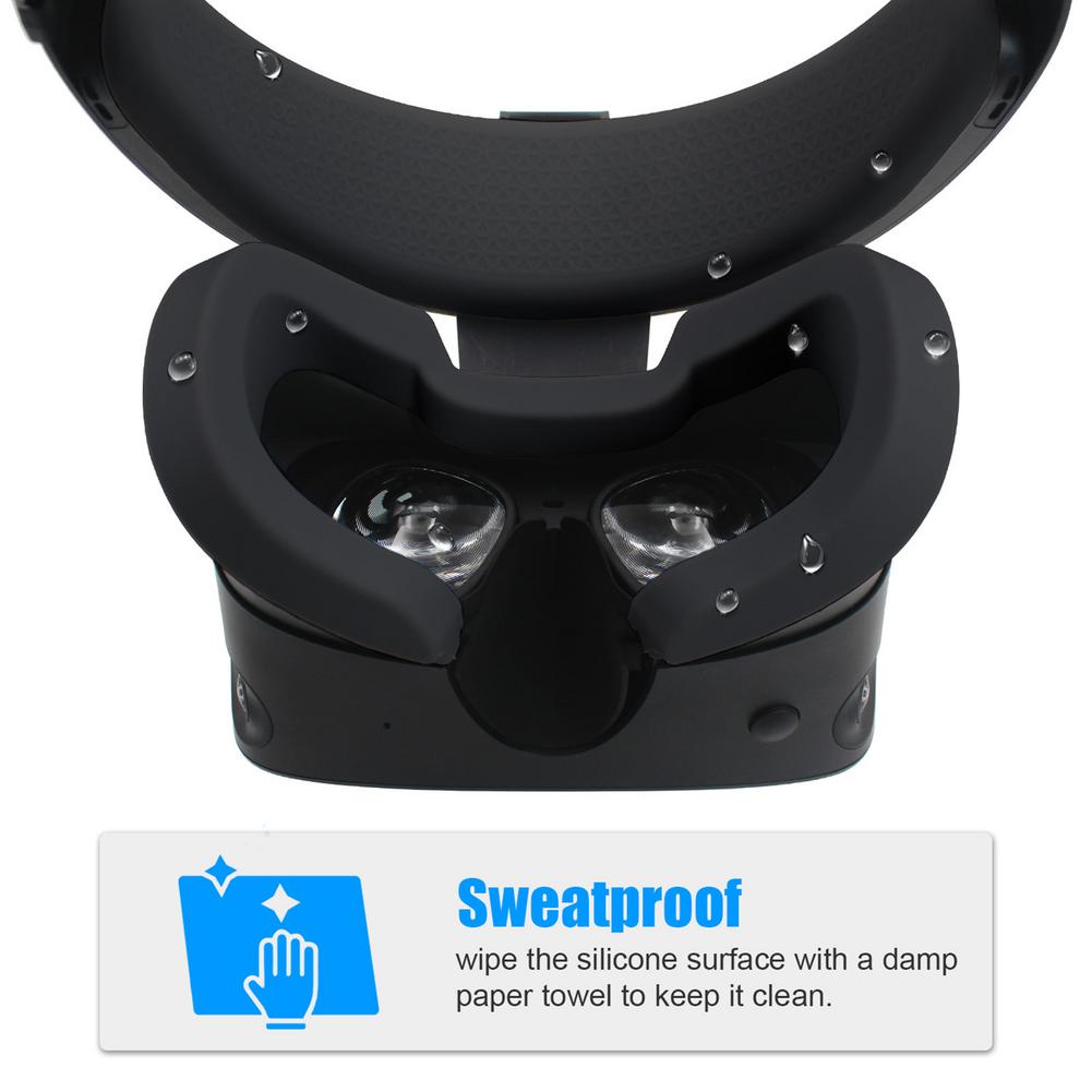 vr แว่นตา：Silicone Cover VR Face ad For Oculus Rift S Relacement Face ...