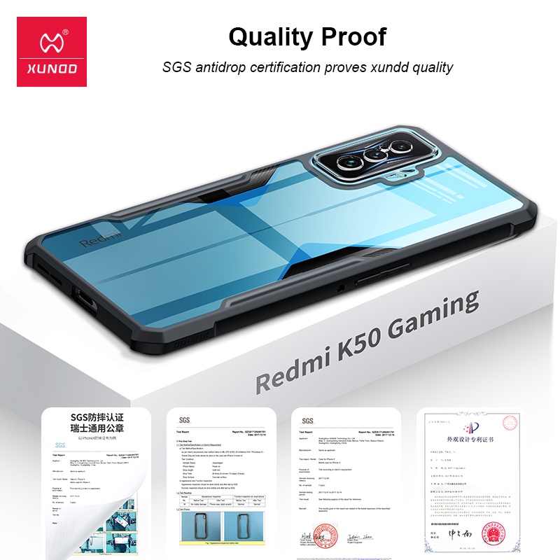 Xundd เคสใส กันกระแทก สําหรับ Redmi K50(K40) Gaming Edition - eshops.th - ThaiPick