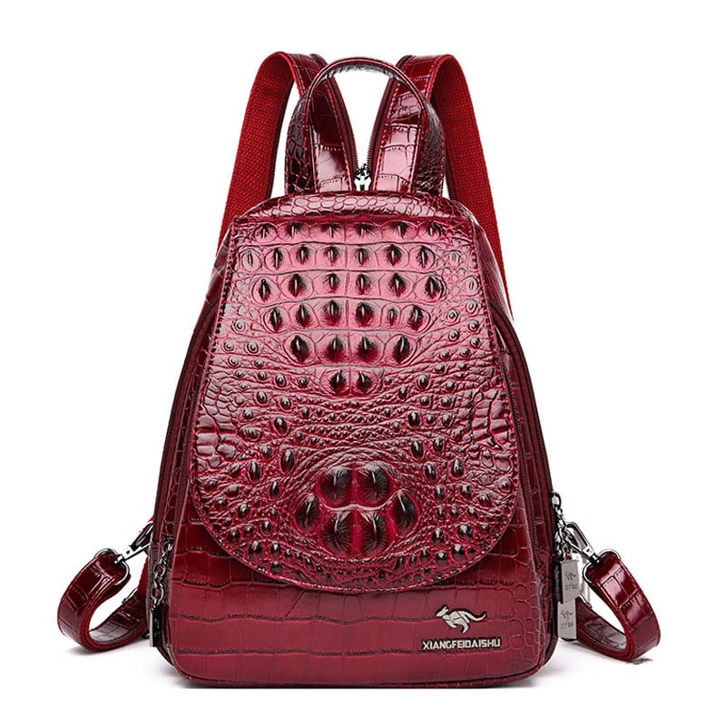 Women Leather Backpacks High Quality Sac A Dos Rucksacks For Girls ...