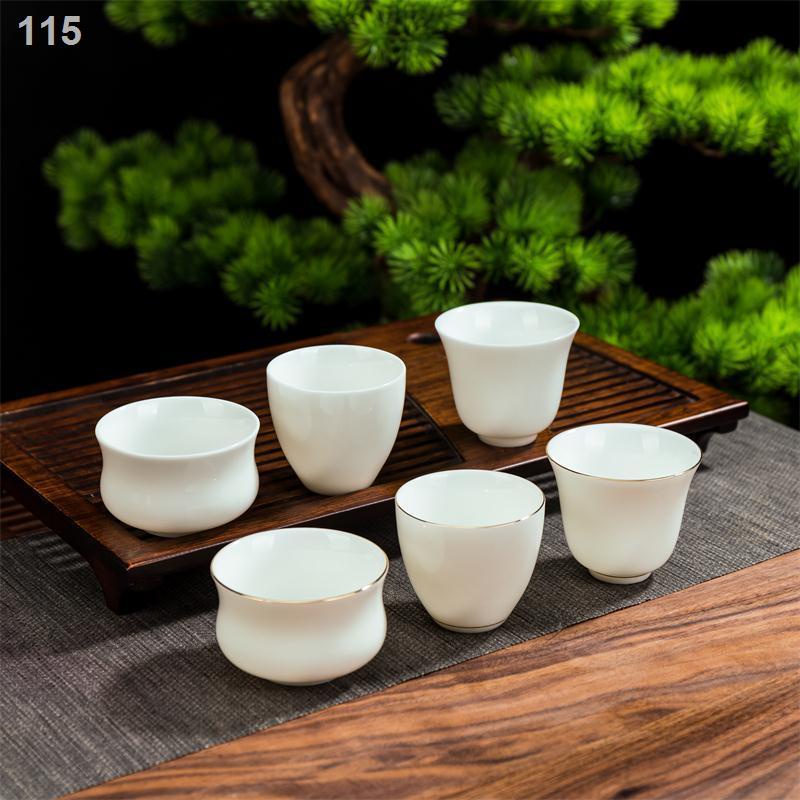 เซรามิกหยกเนื้อแกะ Kung Fu Tea Cup Dehua White Porcelain Master Cup Tea ...