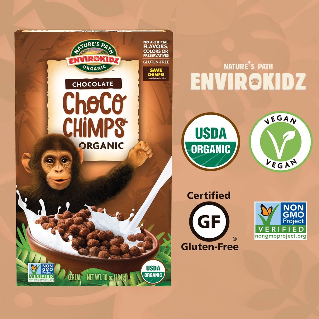 Natures Path Envirokidz Leapin Leamur Cheetah Chomps Choco Chimps ...