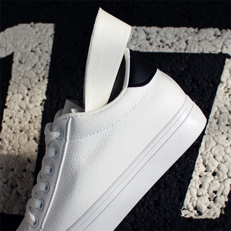 (พร้อมส่ง ) DDOO รองเท้าผ้าใบเสริมส้น หนังนิ่ม สูง 5 ซม. แถมเชือกรุ้ง ...