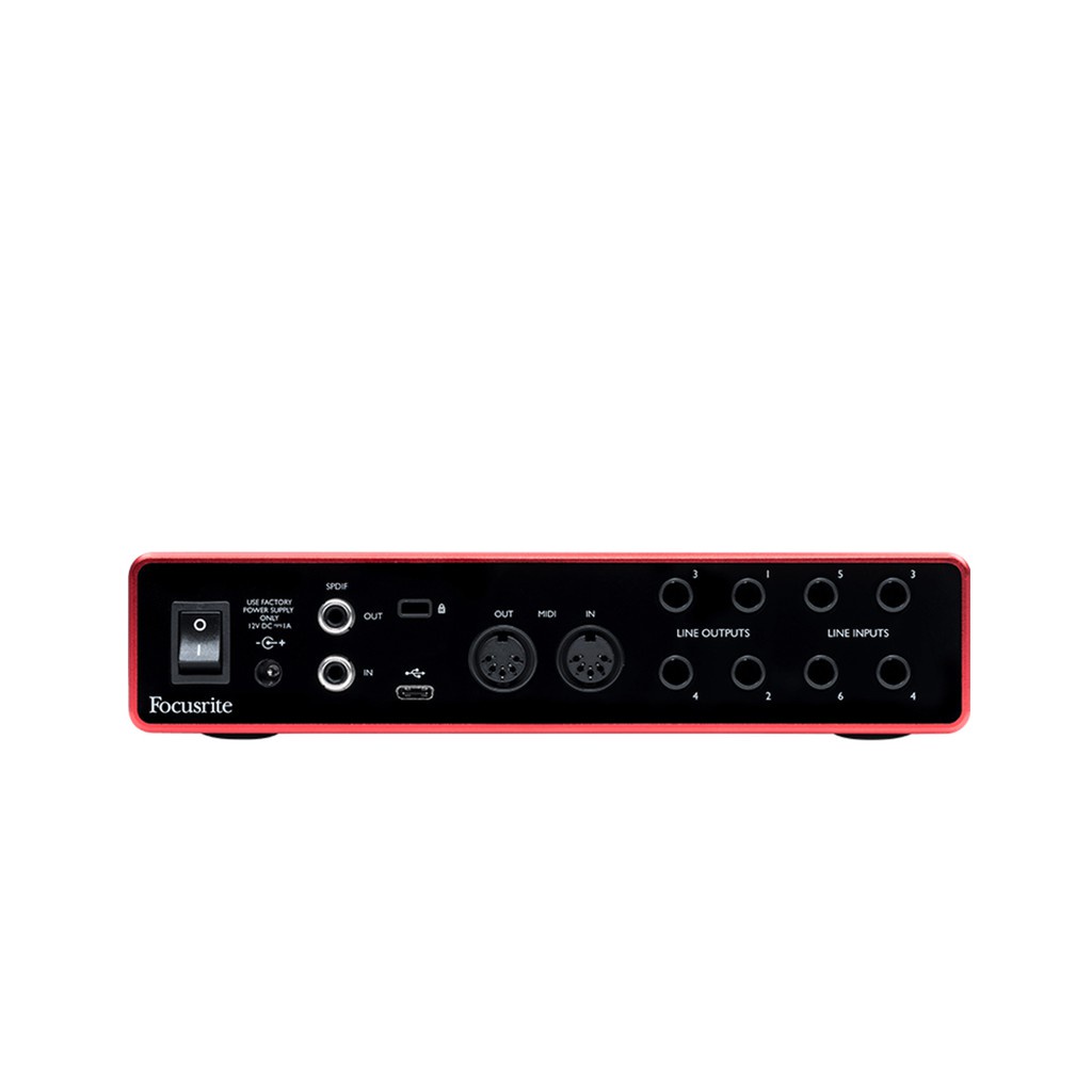 Focusrite Scarlett 8i6 (Gen 3) ออดิโออินเตอร์เฟส อุปกรณ์บันทึกเสียง โฮมสตูดิโอ 8in6out USB Audio ...