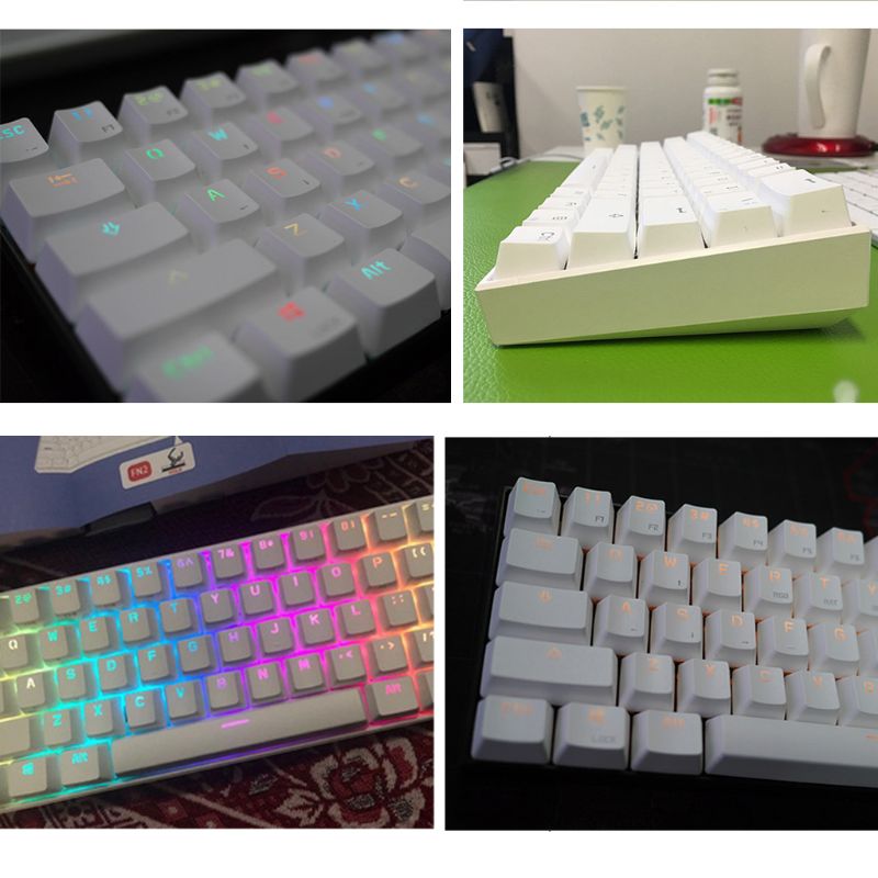 Anne Pro 2 Pro2 60% 61 Keys NKRO Bluetooth 5.0 Type-C RGB Mechanical ...
