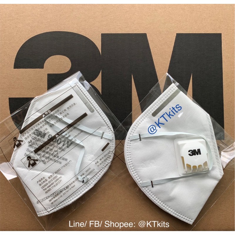 หน้ากาก 3M ป้องกันฝุ่น PM2.5 ป้องกันเชื้อโรค ยี่ห้อ 3M รุ่น 9001V แยกชิ้น - kanit6 - ThaiPick