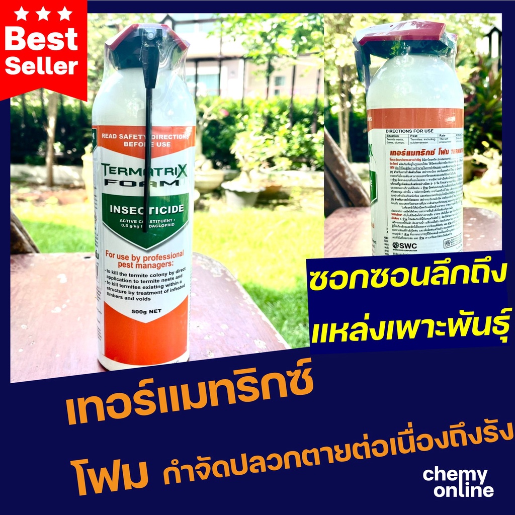 Termatrix Foam เทอร์มาทริกซ์ โฟม โฟมกำจัดปลวก ฆ่าปลวก ขนาด 500 กรัม | Shopee Thailand
