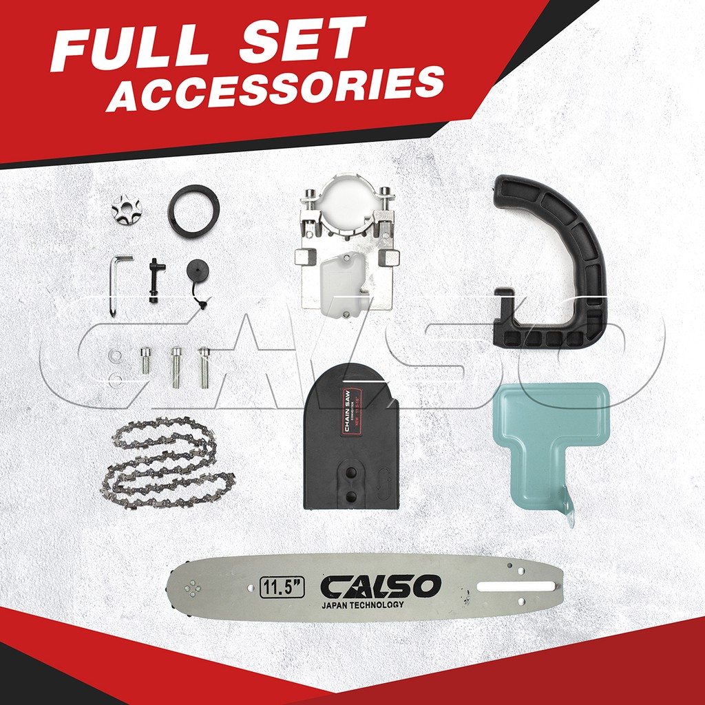 CALSO ชุดบาร์โซ่ หัวบาร์เลื่อยโซ่ ขนาด 11.5 นิ้ว รุ่นมีถังน้ำมันในตัว ...