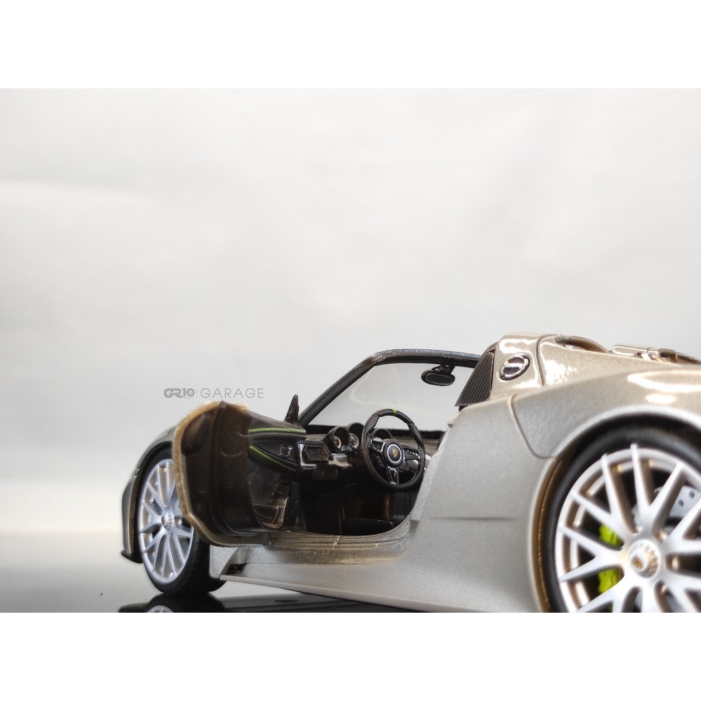 PORSCHE 918 SPYDER (Convertible) (welly) Silver Gray Color - gr_garage ...