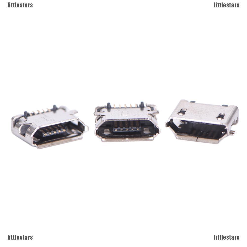 {LUV} 10pcs Micro USB 5pin B type Female Connector For Connector 5 pin ...