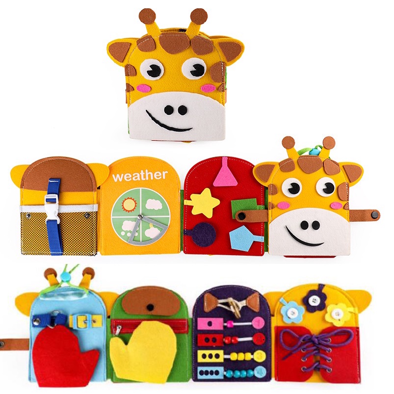 NewBaby Felt Quiet Books Montessori Toys Sensory Activity Busy Book ...