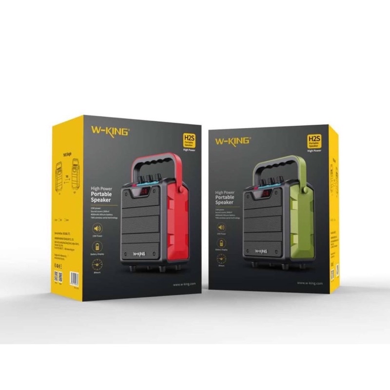 W-king H2S ลำโพงบลูทูธ กำลังขับ15W เบสแน่น มี FM Bluetooth Speaker ...