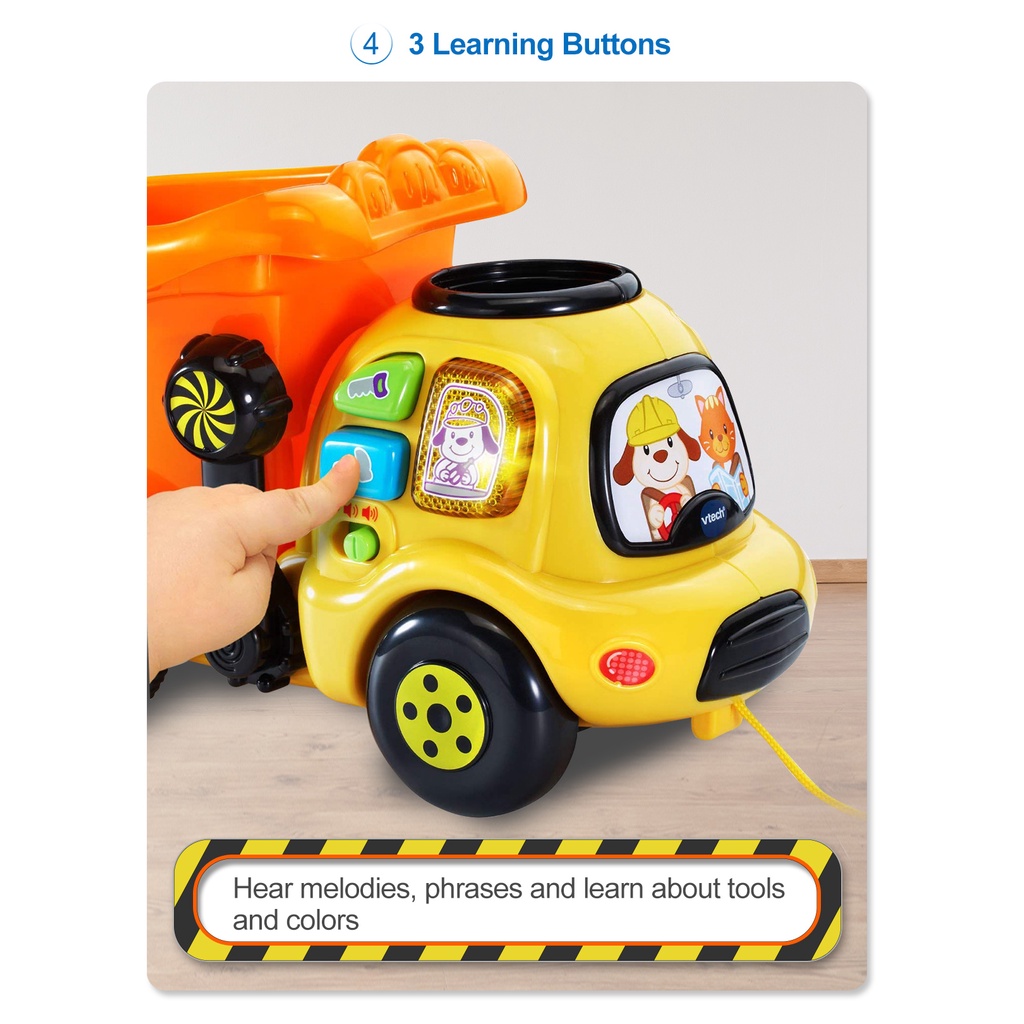 VTech Drop Go Dump Truck Vehicle Toys Boys Pull Toys Push Toys 6-36 ...