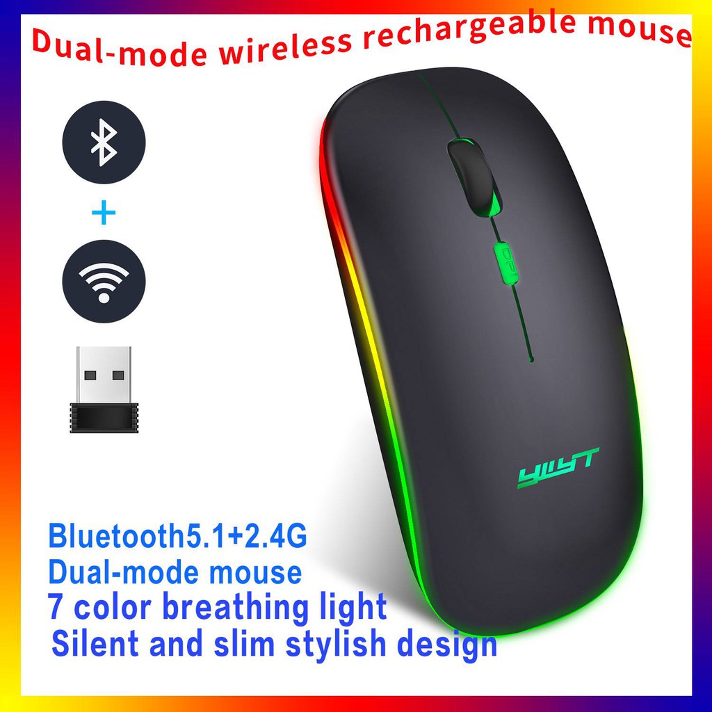 G852 Charging Silent Bluetooth Optical Mouse 2.4G Dual Mode Wireless ...